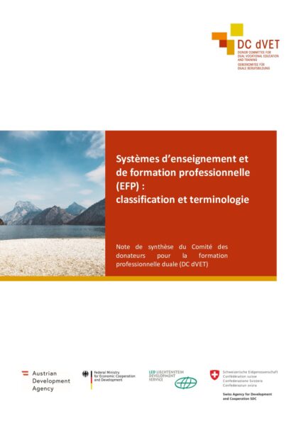 DC dVET Policy Brief_VET Systems and Terminology_FR | DC dVET