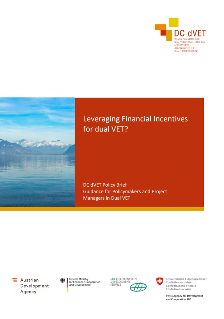Financial Incentives cover | DC dVET